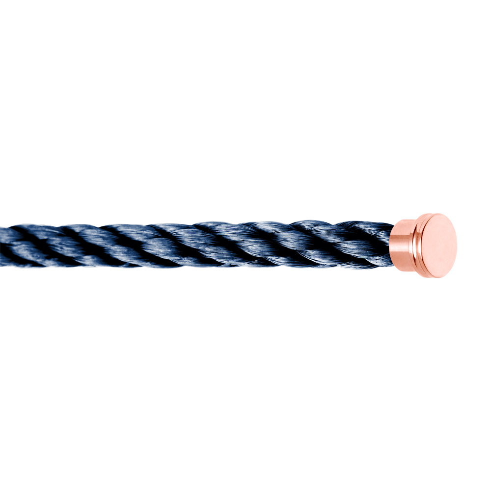 FRED Force 10 Blue Jean LM double turn cable rose gold steel | Lepage