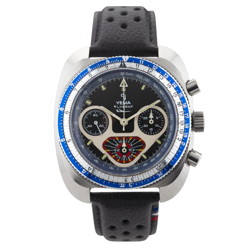 Montre vintage Yema Flygraf Chronographe Valjoux 7736 circa 1970 - Lepage