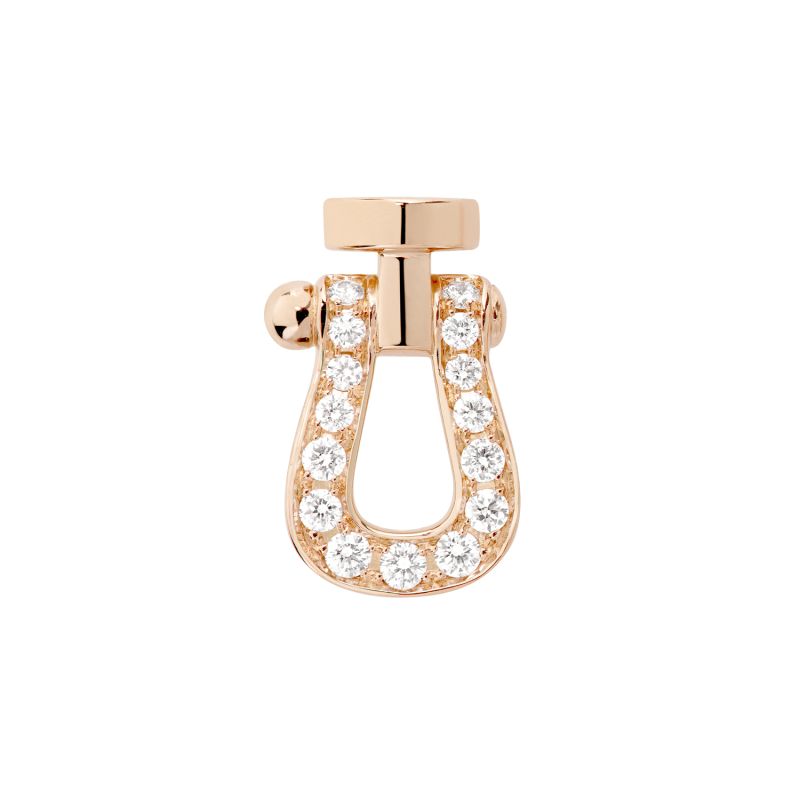 Fred Force 10 Small model right earring in rose gold and diamonds - Lepage