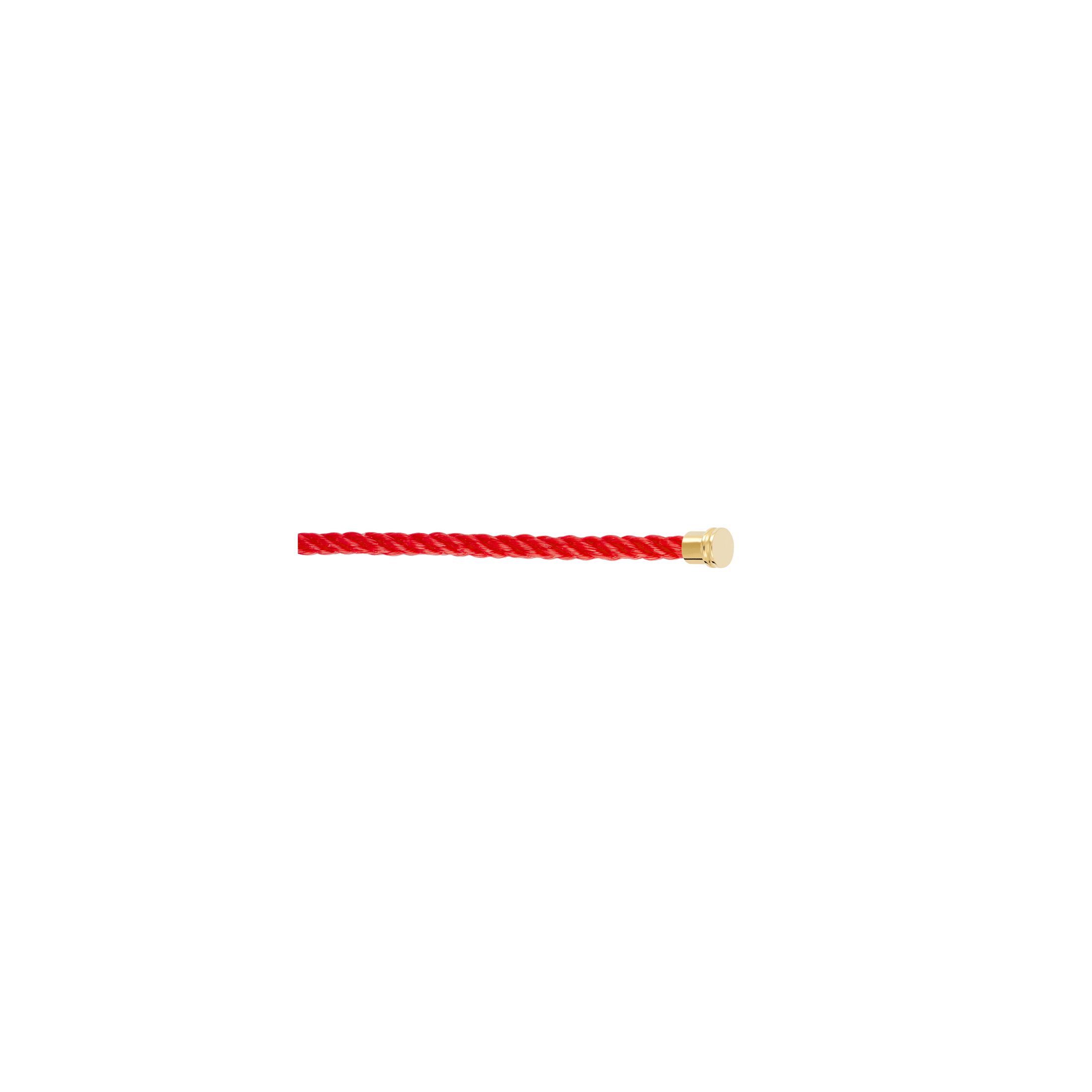 Câble Fred Force 10 Rouge Moyen modèle en acier plaqué or jaune - Lepage