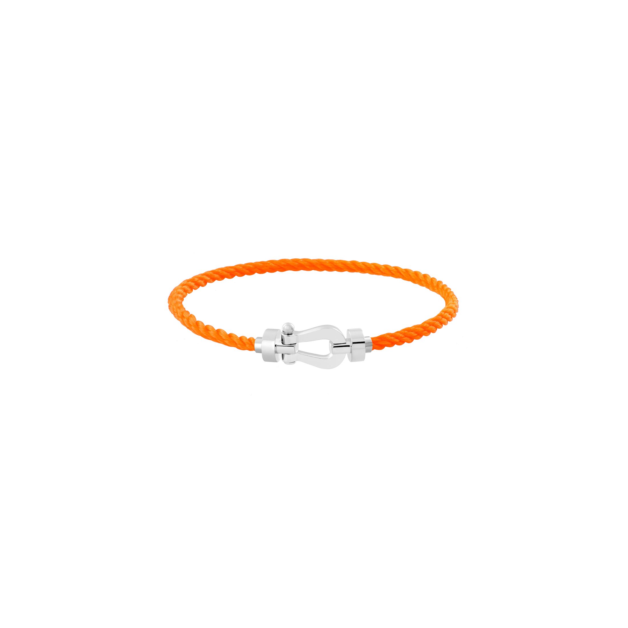 FRED Force 10 bracelet in white gold and orange cable | Lepage