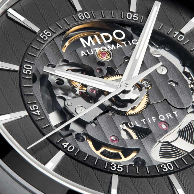 Mido Multifort Skeleton Vertigo Watch M038.436.11.061.00 - Lepage