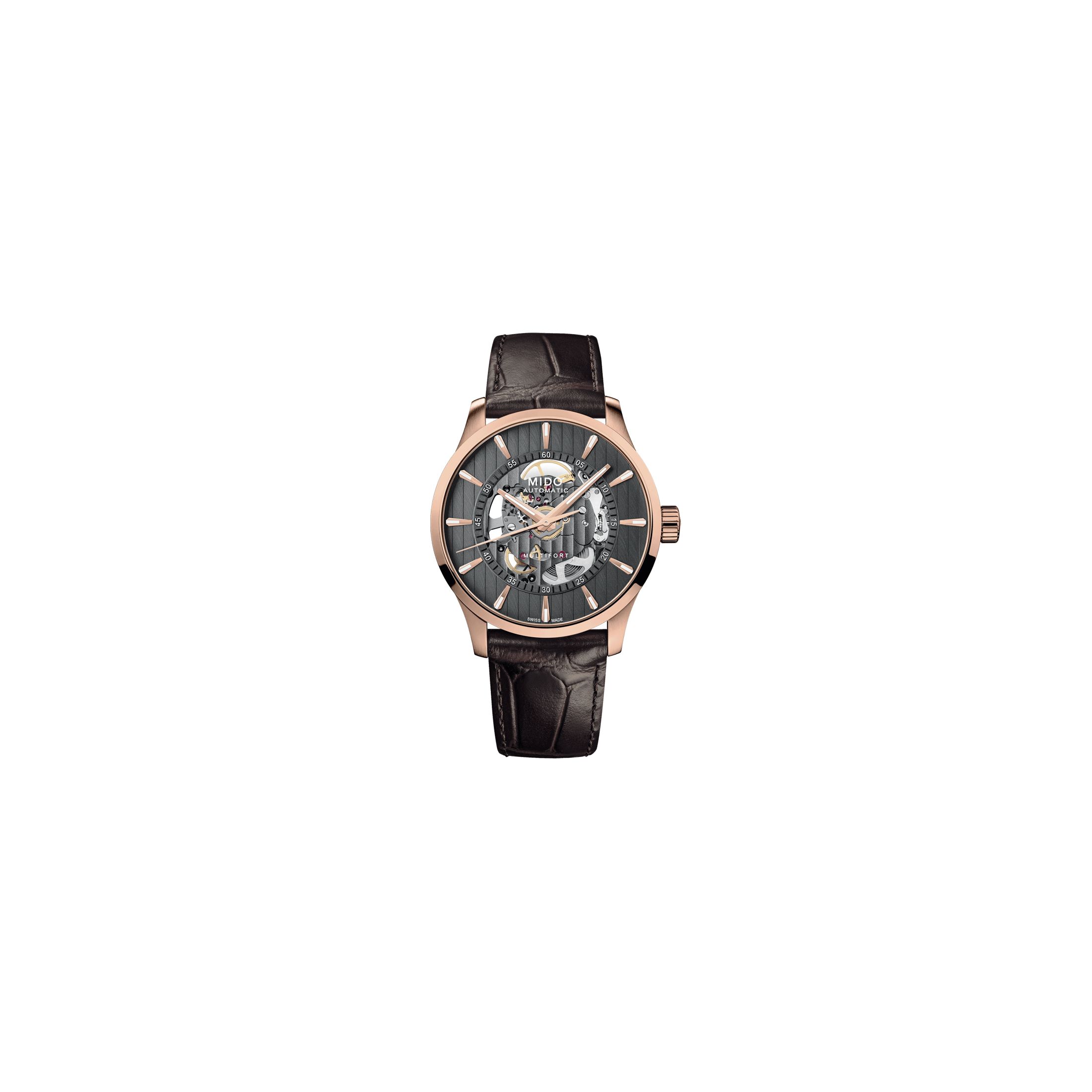 Mido Multifort Skeleton Vertigo Watch M038.436.36.061.00 - Lepage