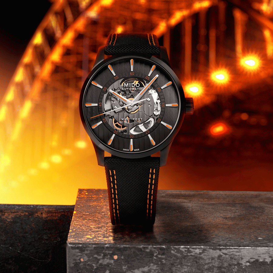 Mido Multifort Skeleton Vertigo Watch M038.436.37.051.00 - Lepage