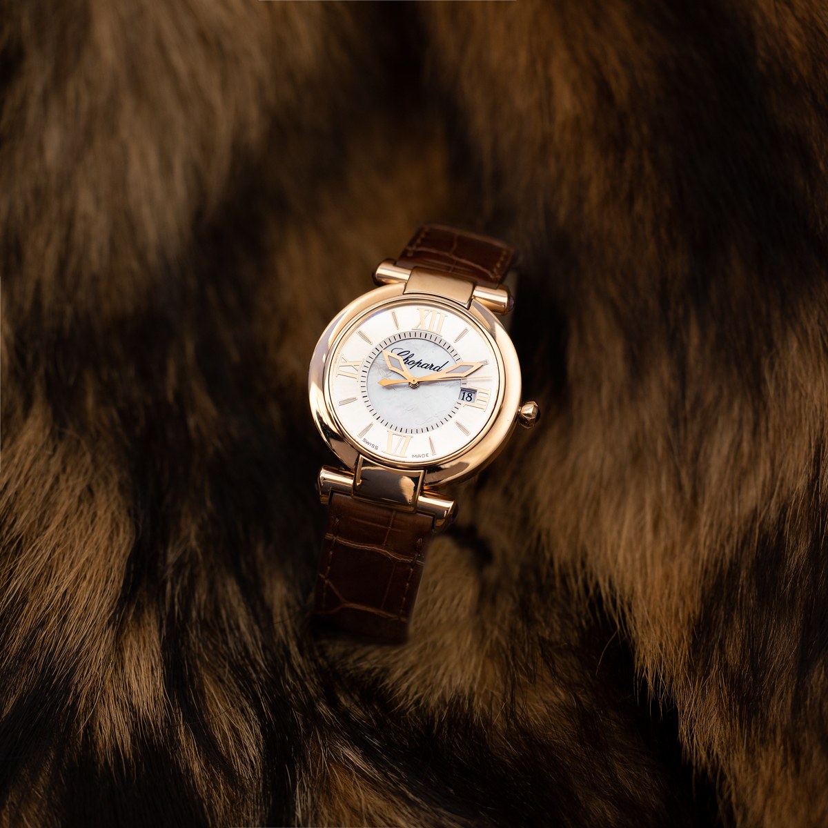 Pre-owned Chopard Imperiale 4221 rose gold 36 mm - Lepage