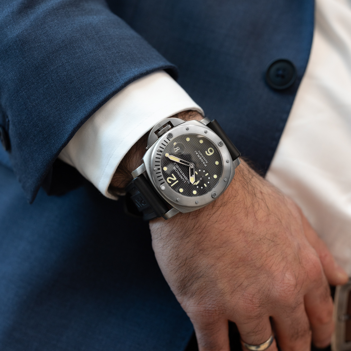 Montre d'occasion Panerai Submersible PAM00025 Full Set 2002 - Lepage