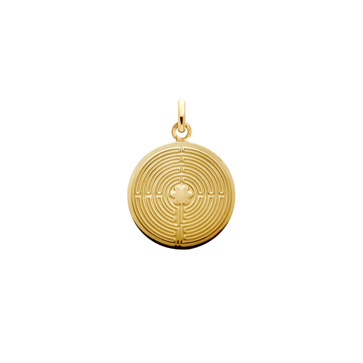ARTHUS BERTRAND Labyrinth of Chartres Cathedral medal yellow gold| Lepage
