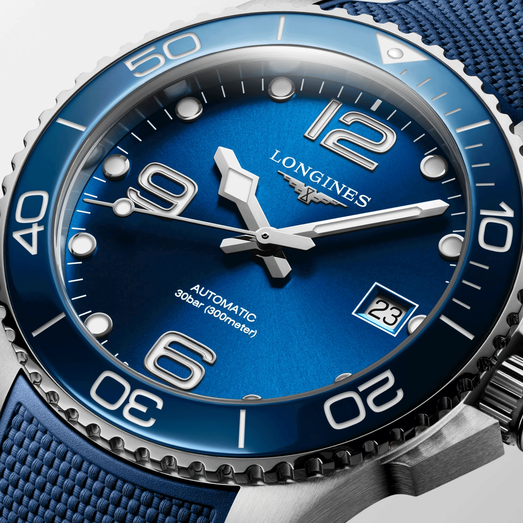 Longines HydroConquest automatic 39 mm Watch L3.780.4.96.9 - Lepage