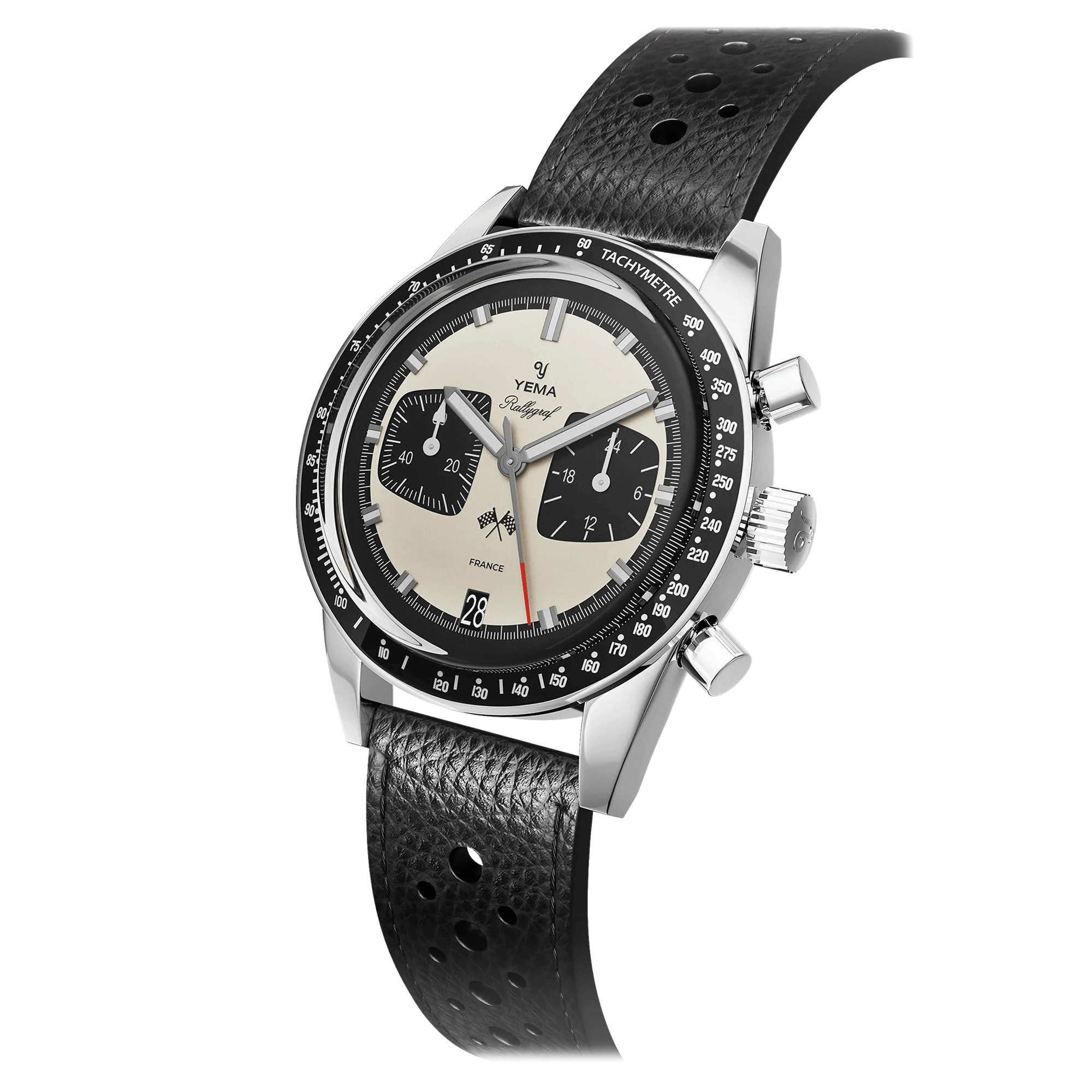 Yema Rallygraf Meca-Quartz black Watch 39 mm YMHF1580-BA - Lepage