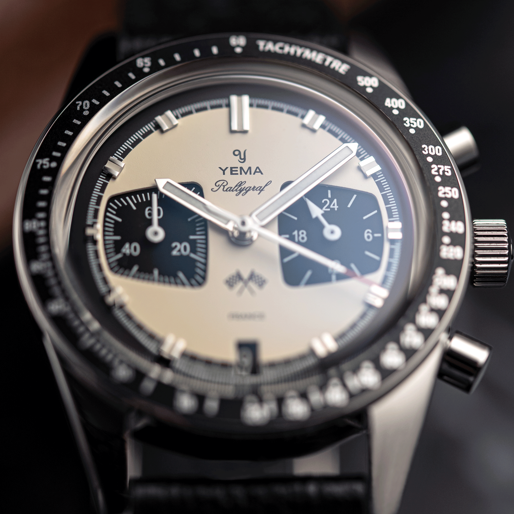 Yema Rallygraf Meca-Quartz black Watch 39 mm YMHF1580-BA - Lepage