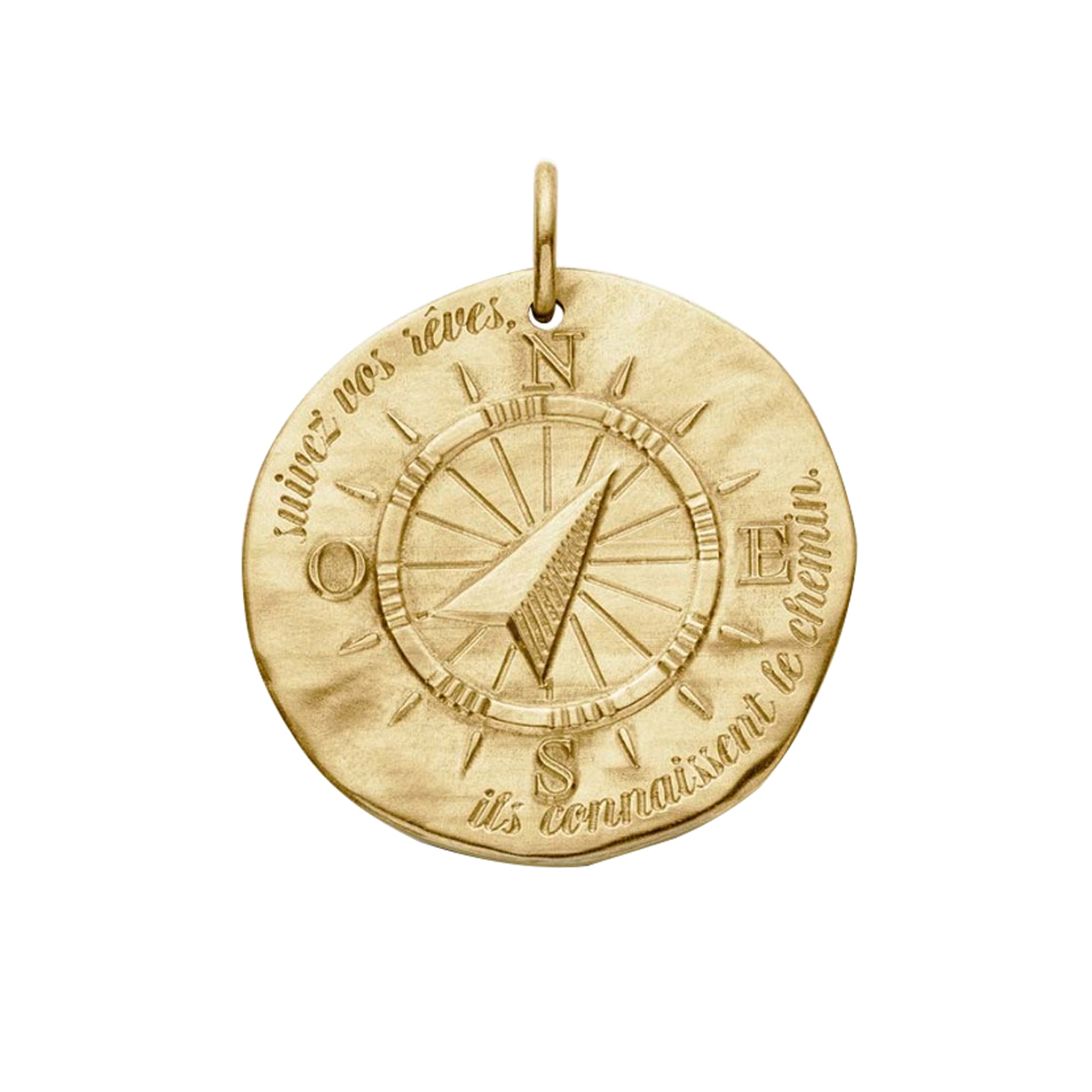 Médaille Arthus Bertrand La Boussole Grand Modèle en or jaune | LEPAGE