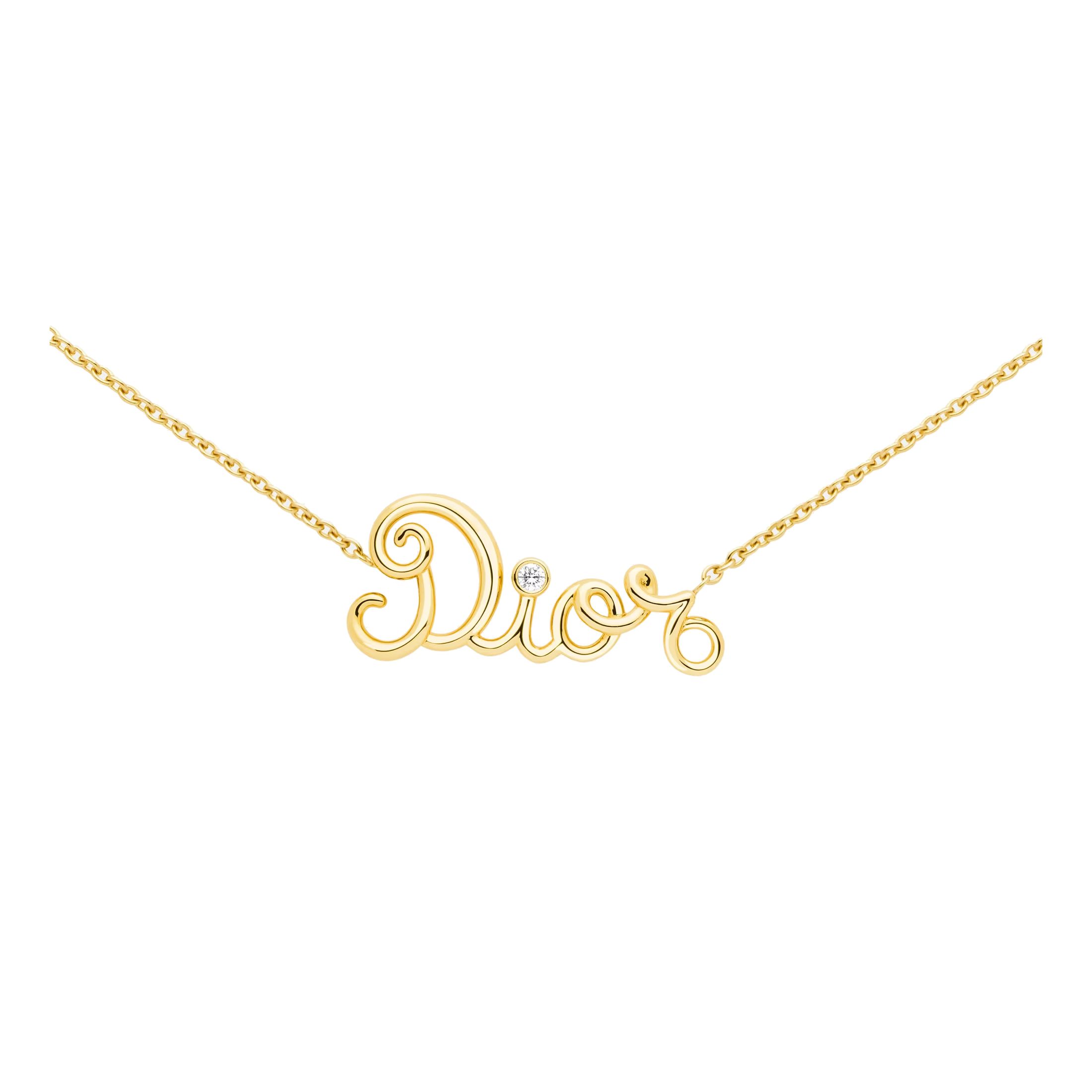 Collier Dior Dioramour en or jaune diamant | LEPAGE