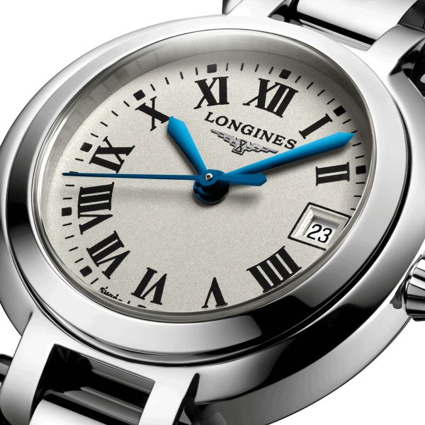 Montre Longines Prima Luna quartz argent 27 mm L8.110.4.71.6 - Lepage