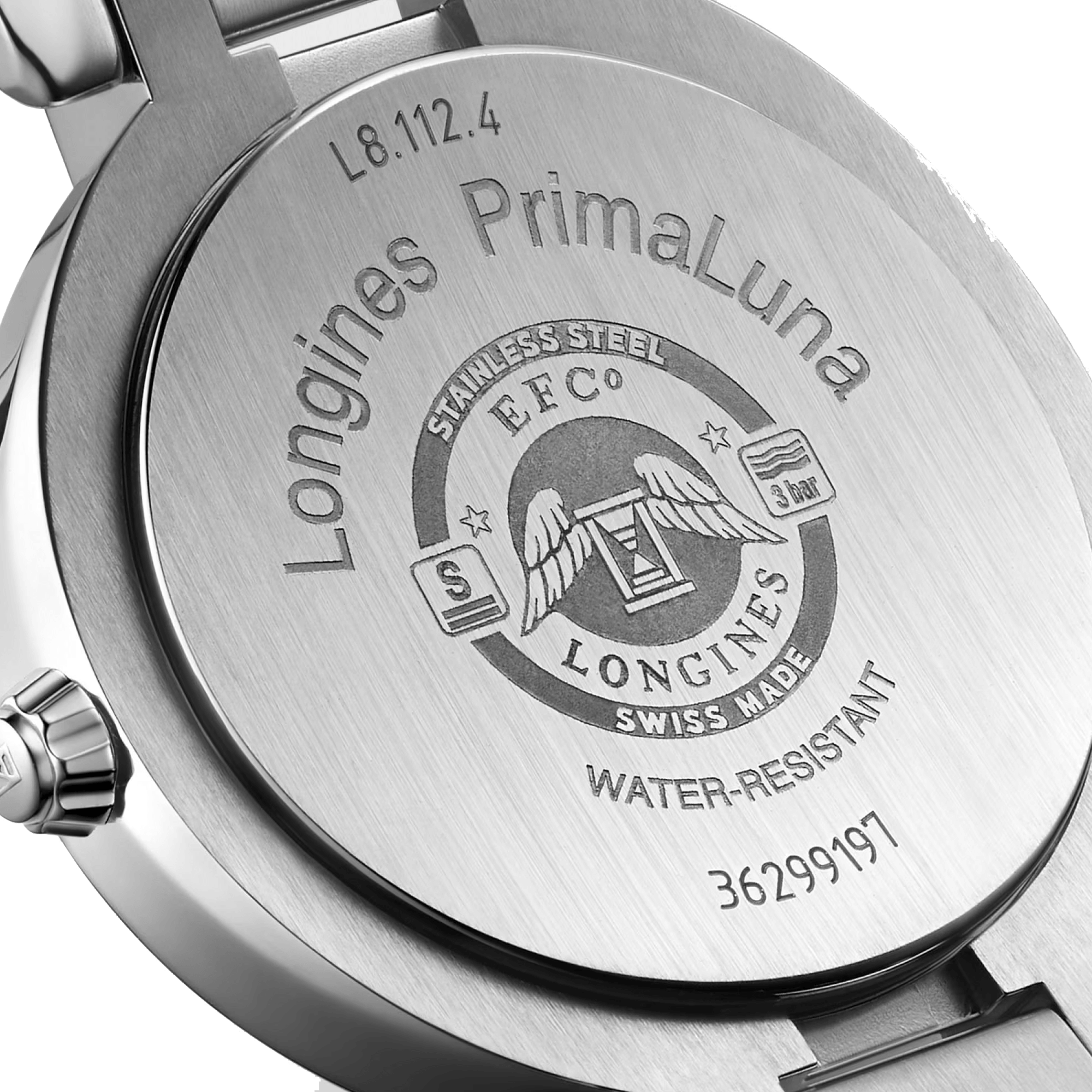 Montre Longines Prima Luna quartz diamants 30mm L8.112.4.87.6 - Lepage