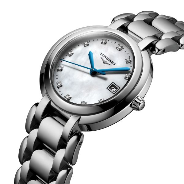 Montre Longines Prima Luna quartz diamants 30mm L8.112.4.87.6 - Lepage