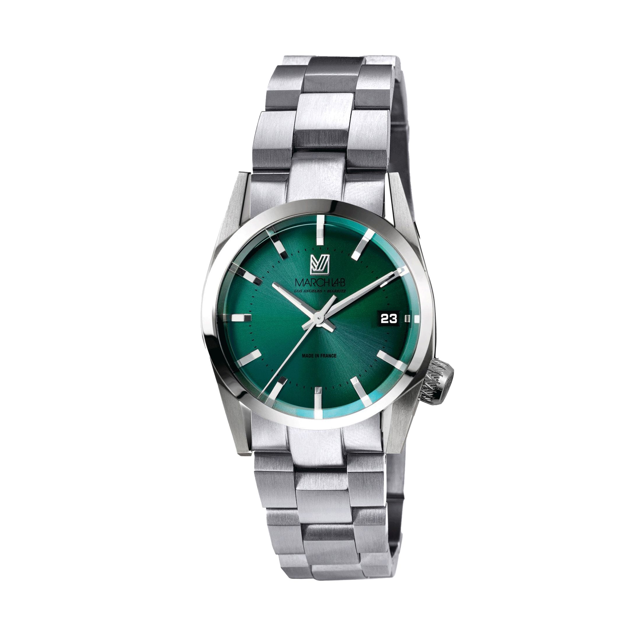 Montre March LA.B AM69 Electric Forest bracelet acier - Lepage