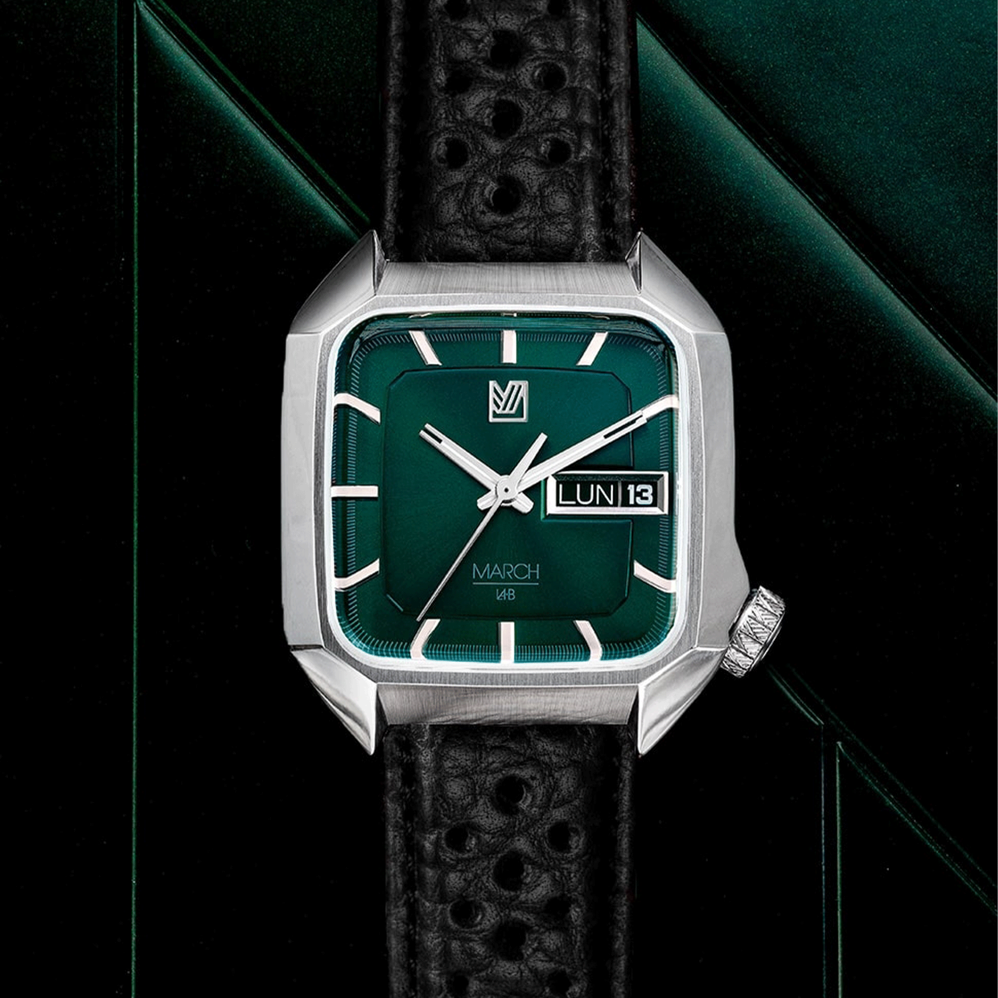 March LA.B AM2 Slim Electric Forest buffalo leather - Lepage