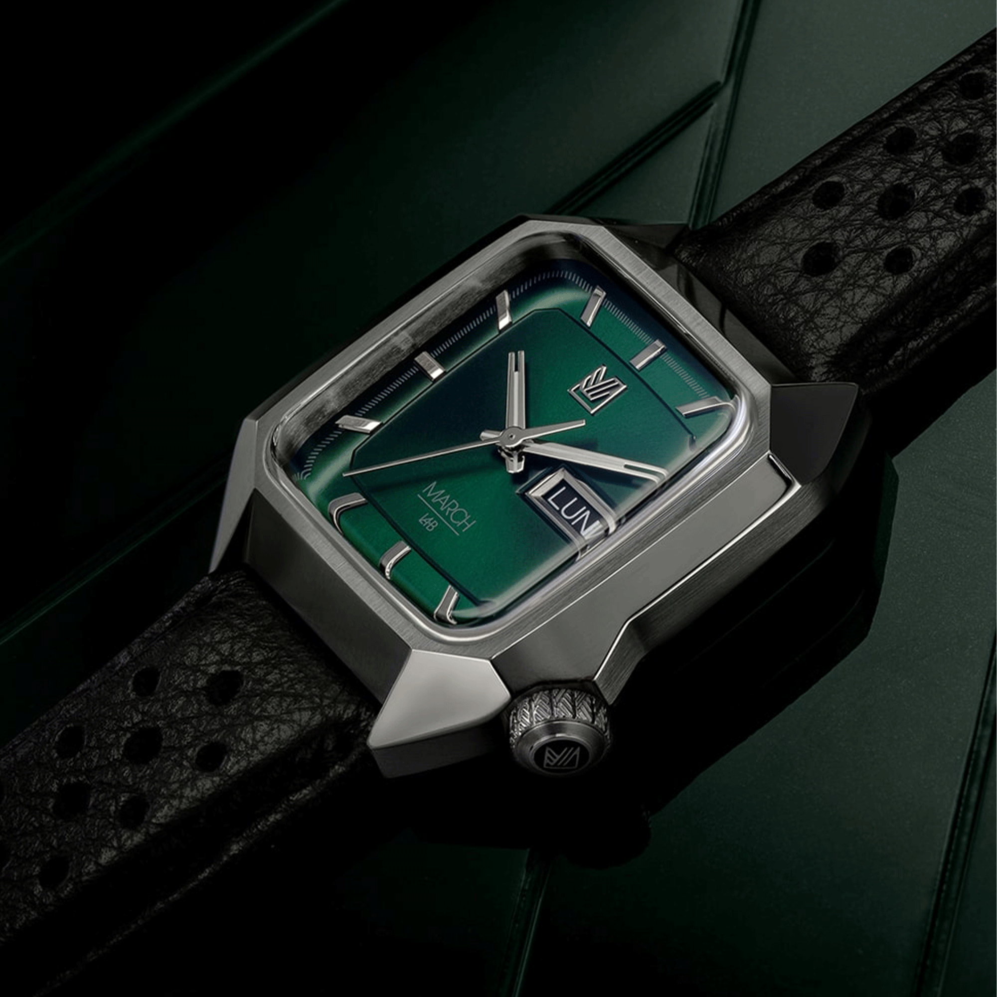 March LA.B AM2 Slim Electric Forest buffalo leather - Lepage