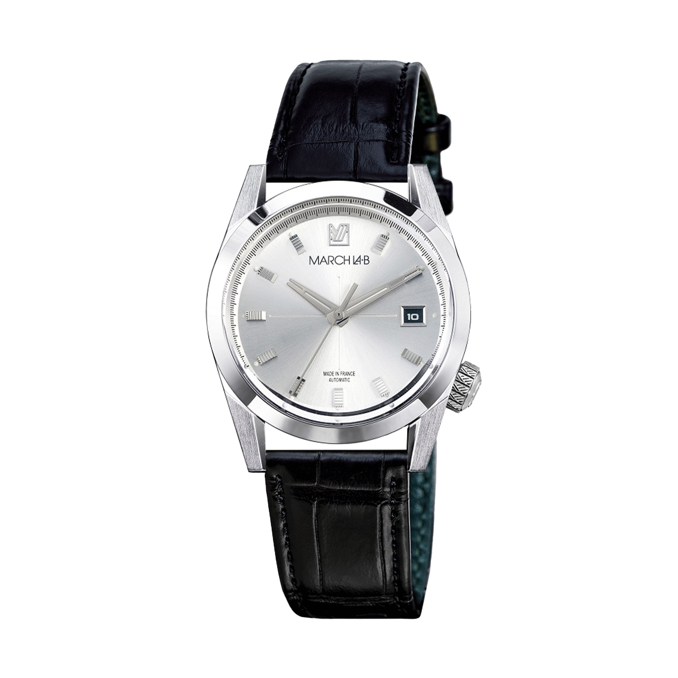 March LA.B AM89 Automatic Steel alligator strap - Lepage