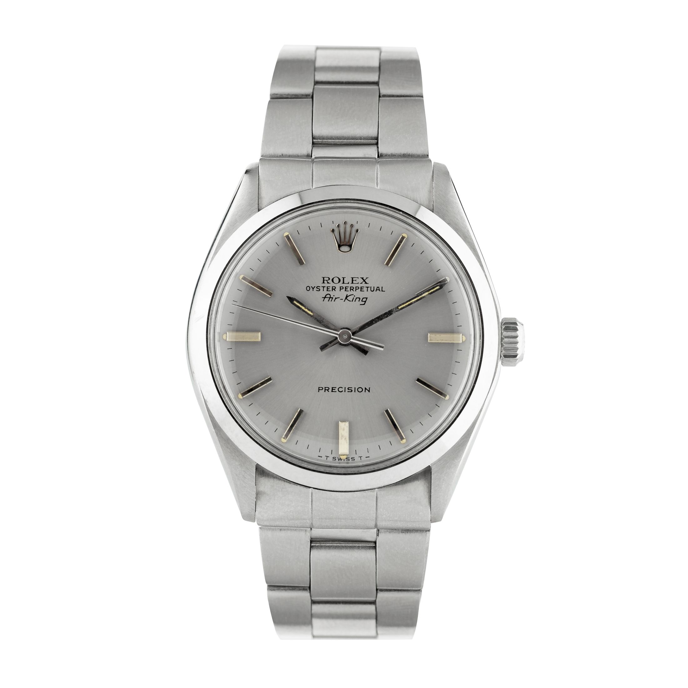 Montre vintage Rolex Air King 5500 grise Full Set 1974 - Lepage