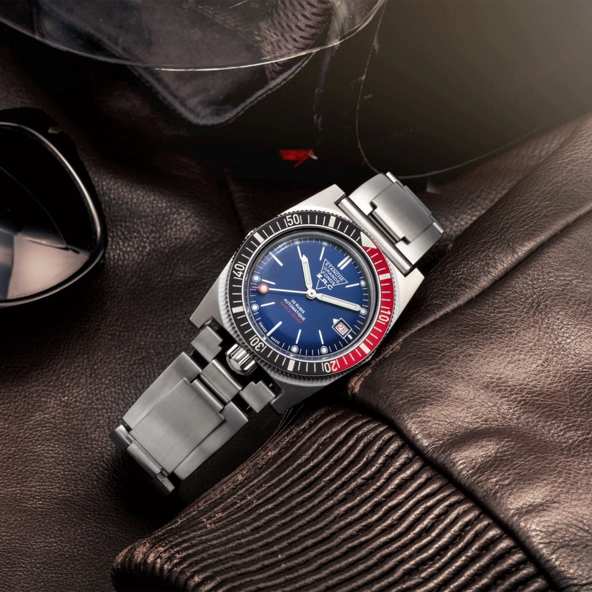 ZRC Grands Fonds 300 Réédition Série 3 Pepsi 38mm GF38293 - Lepage
