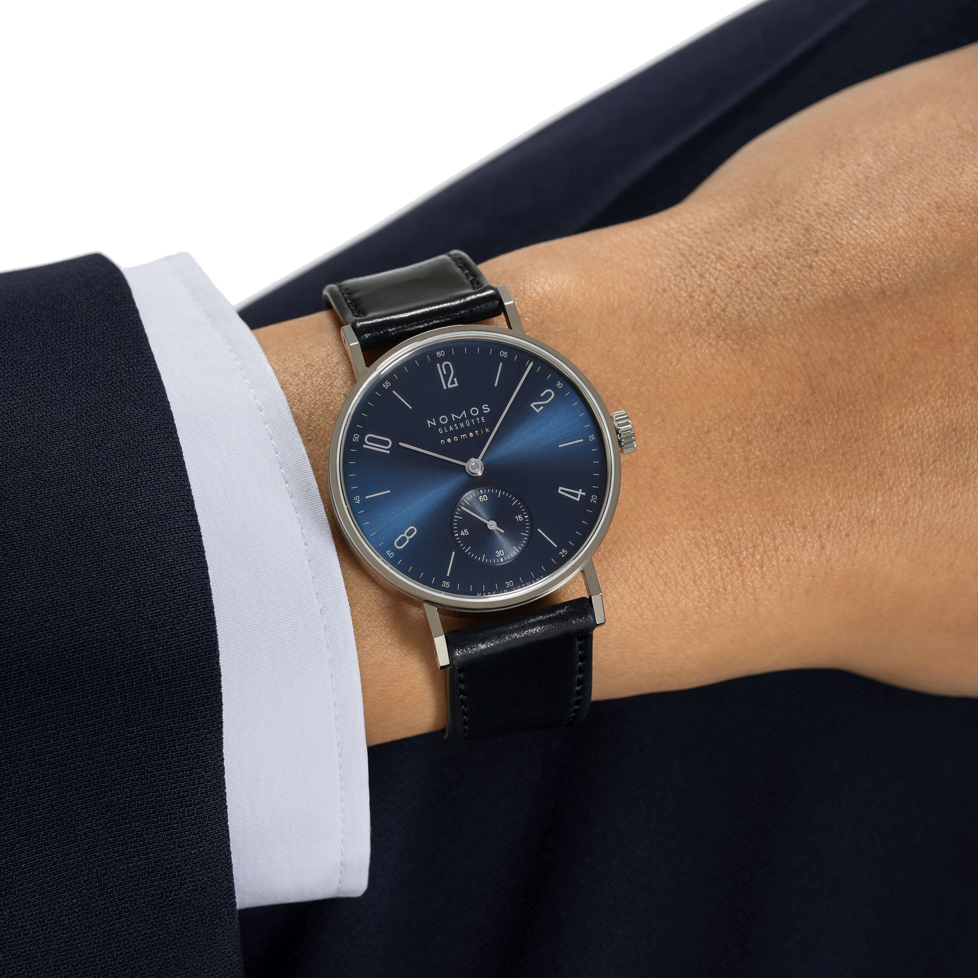Nomos Tangente Neomatik Blue Gold automatic 35 mm Watch 191 | Lepage