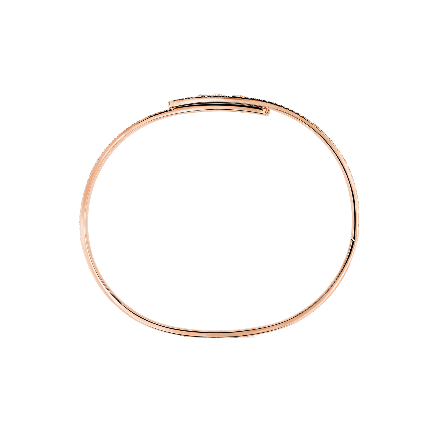 Bangle Messika Move Noa Full Pavé en or rose et diamants - Lepage