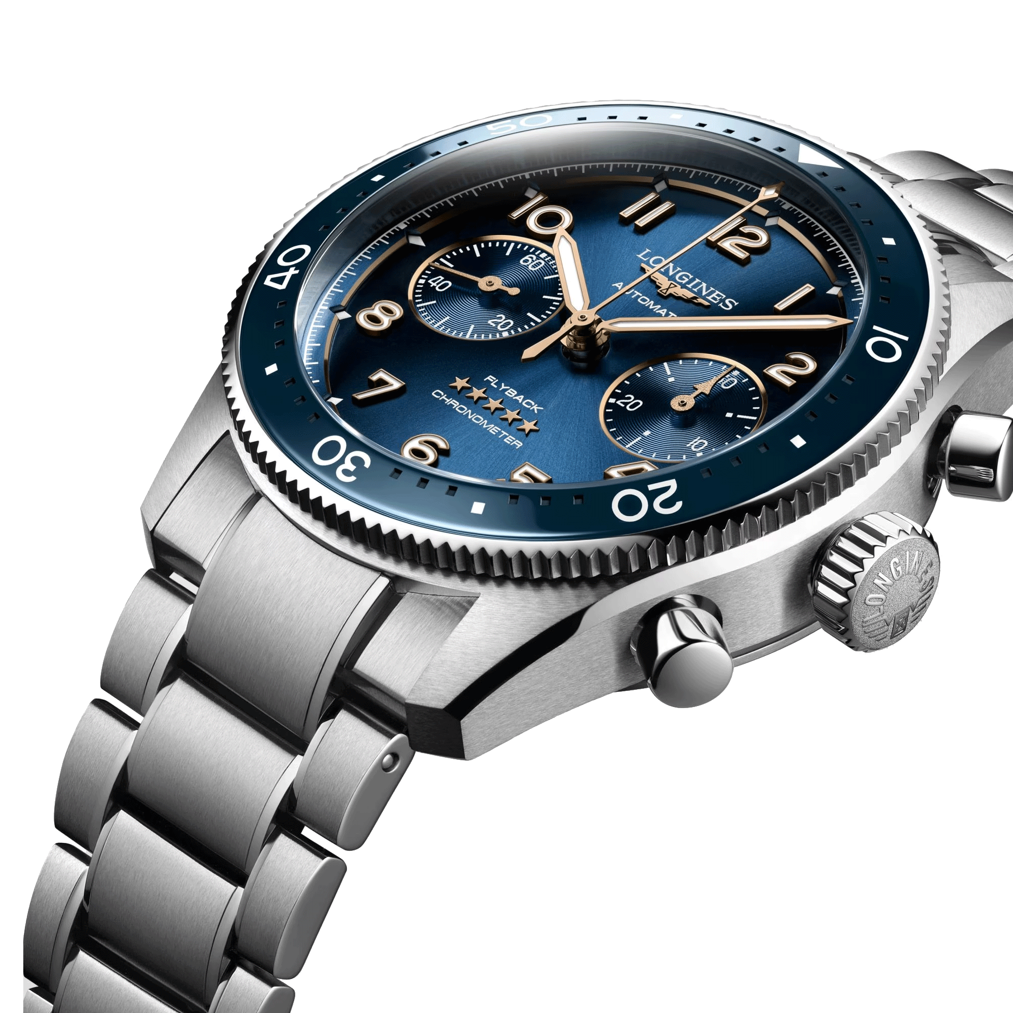 Montre Longines Spirit Flyback auto 42 mm L3.821.4.93.6 - Lepage