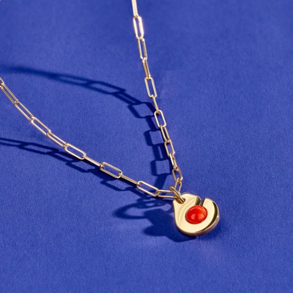 Collier Menottes dinh van R10 or jaune corail 667601 | LEPAGE