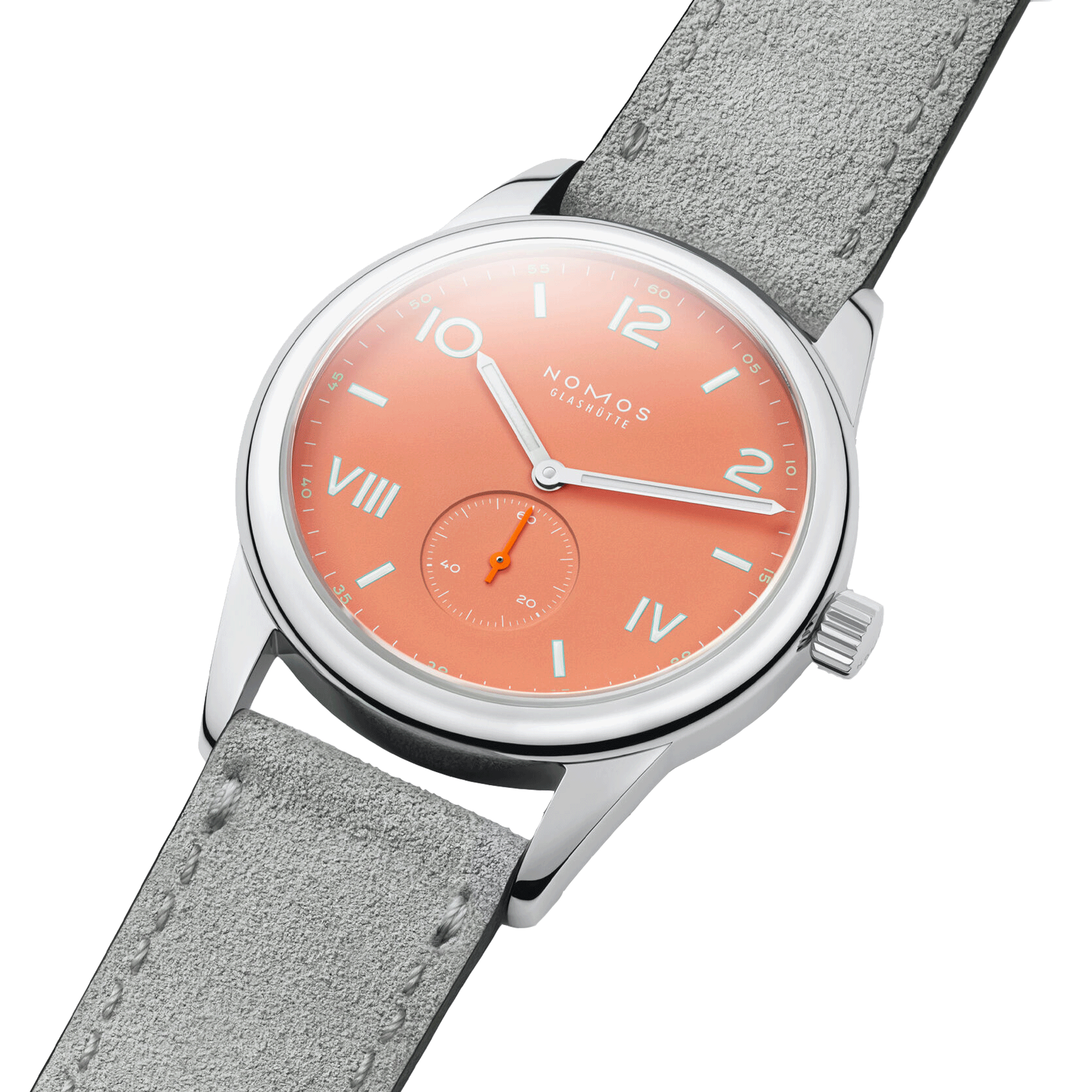 Montre Nomos Club Campus Cream Coral mécanique 38,5 mm 725 - Lepage