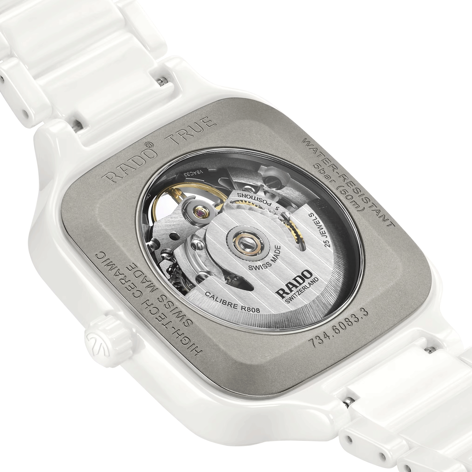 Montre Rado True Square Skeleton automatique 38 mm R27126012 - Lepage