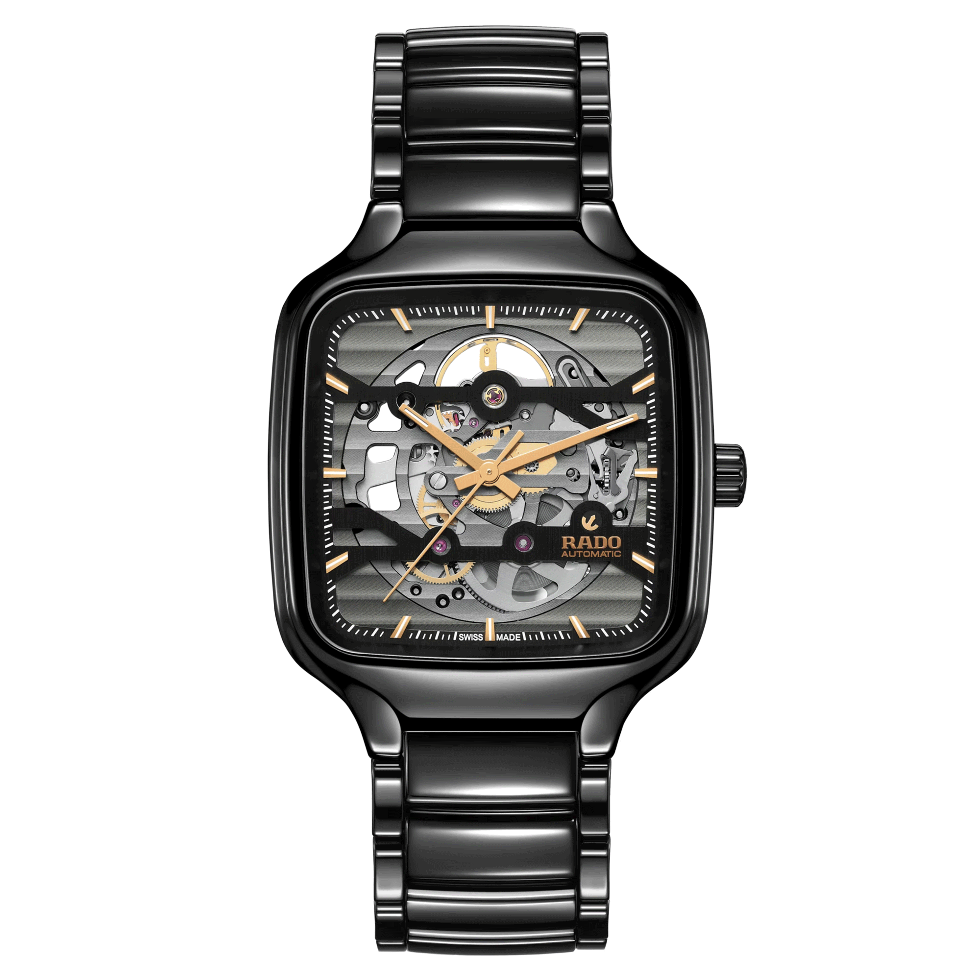 Montre Rado True Square Skeleton automatique 38 mm R27124162 - Lepage