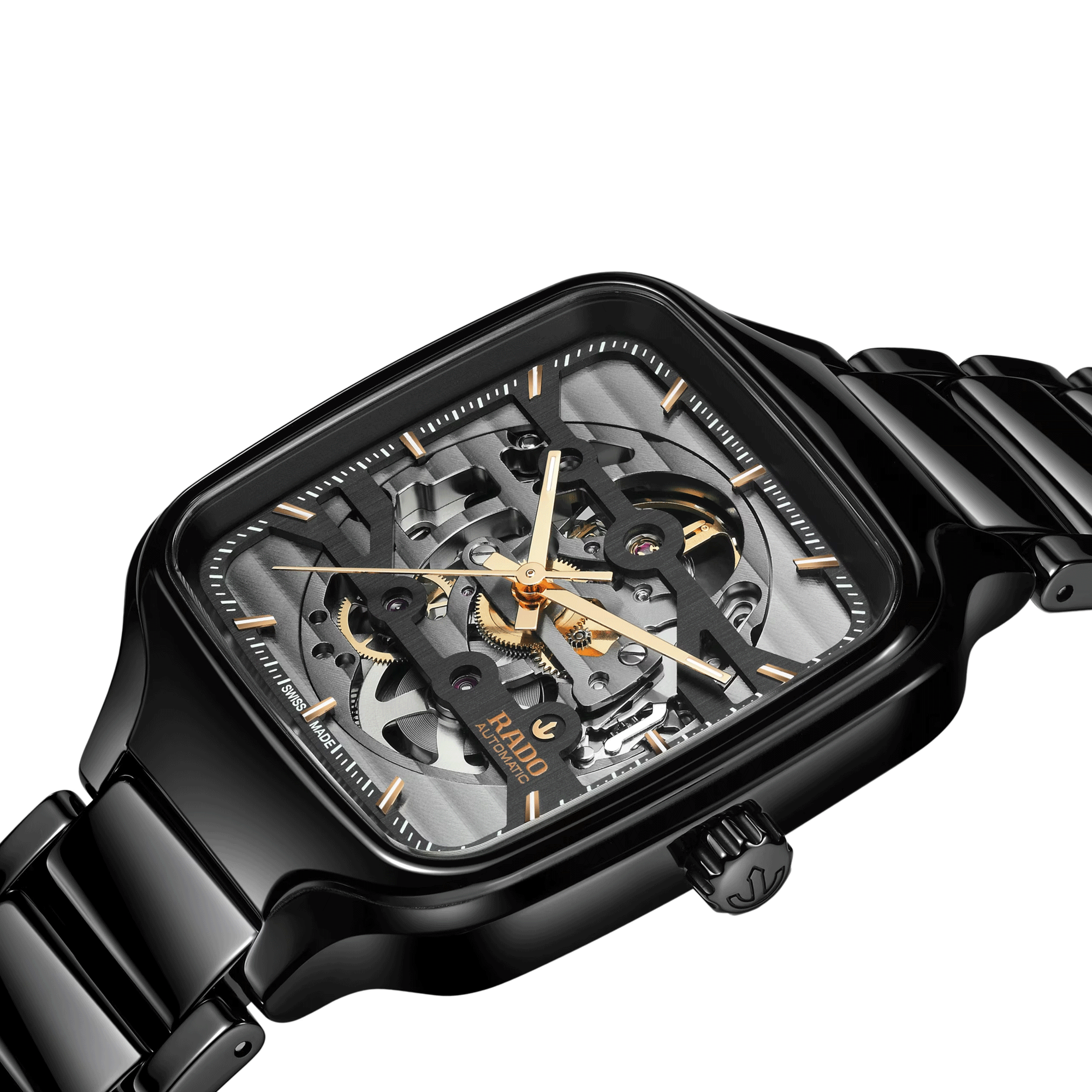 Montre Rado True Square Skeleton automatique 38 mm R27124162 - Lepage