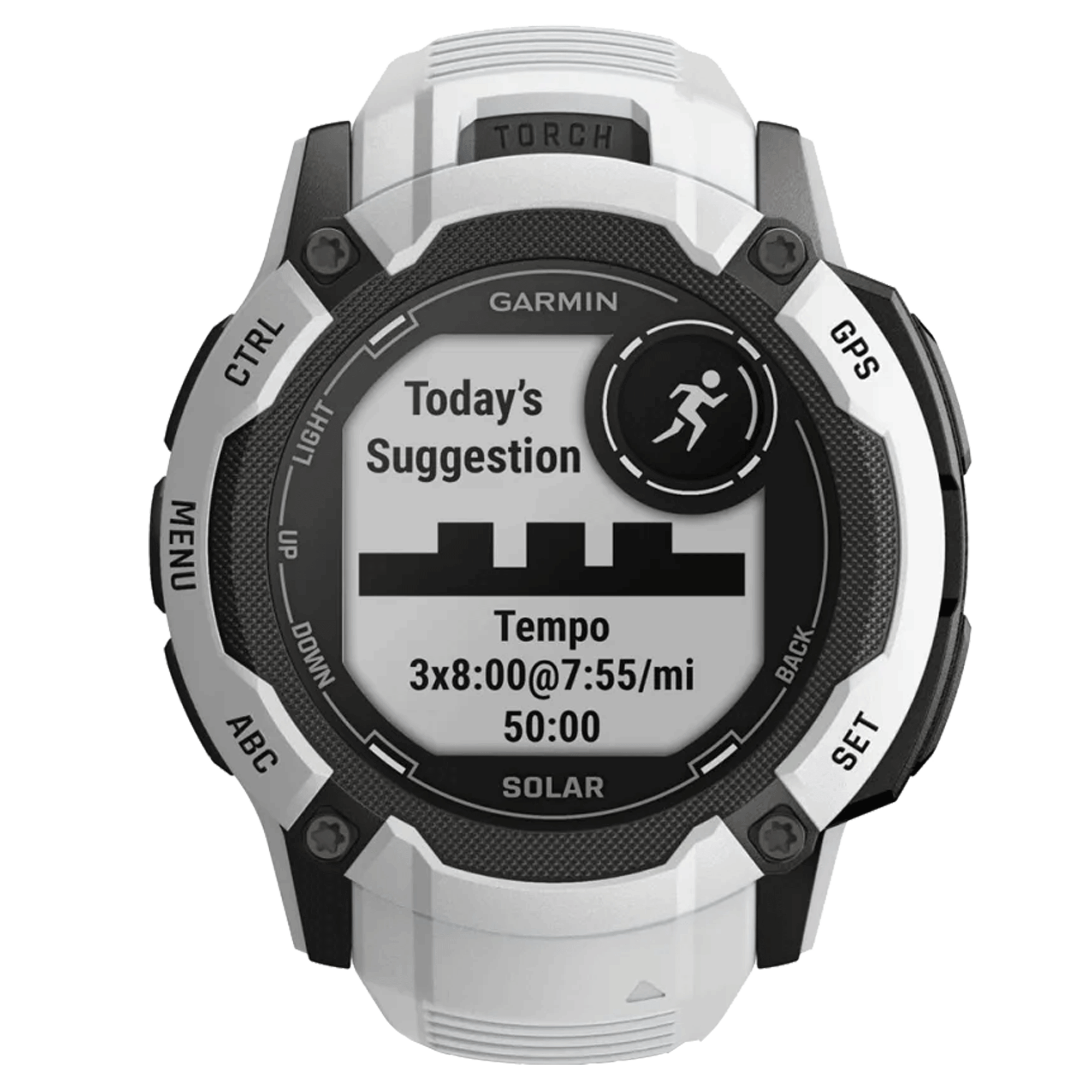 Garmin Instinct 2X Solar White Watch 50 mm 010-02805-04 - Lepage