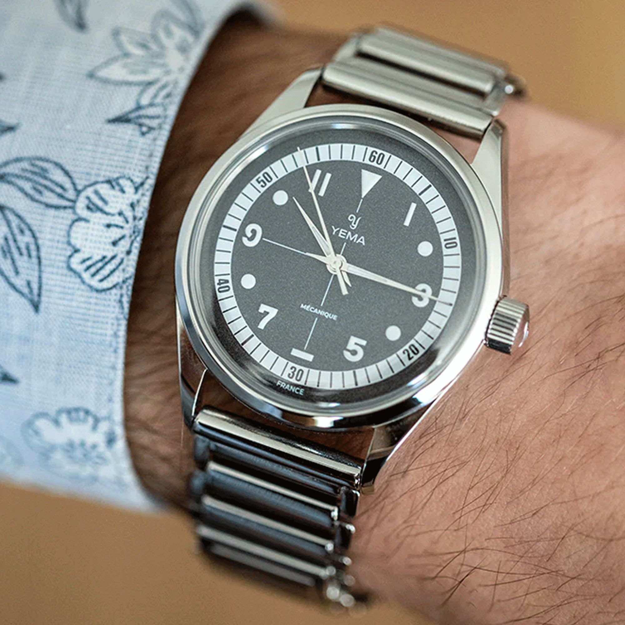 Montre Yema Urban Field mécanique 37,5 mm YFLD23-37-AM3S - Lepage