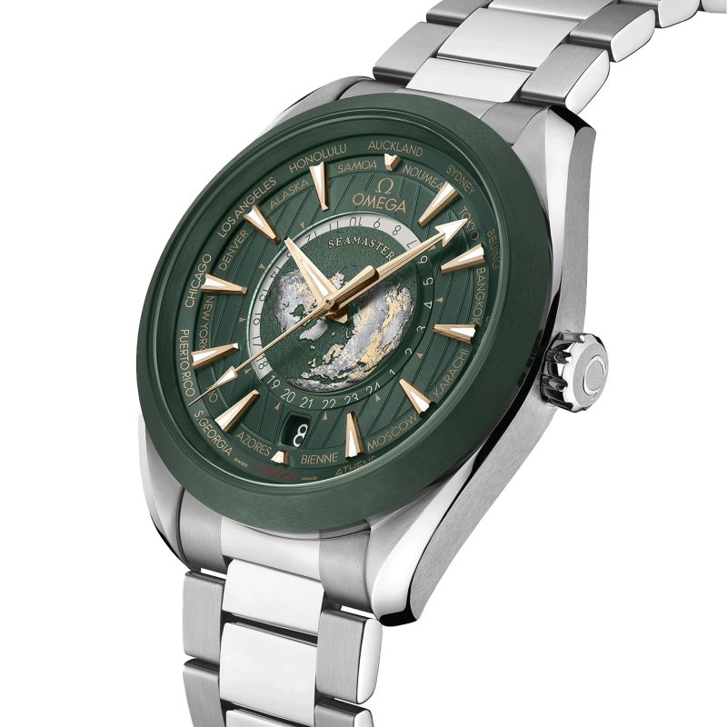 Omega Aqua Terra 150M GMT Worldtimer 220.30.43.22.10.001 - Lepage