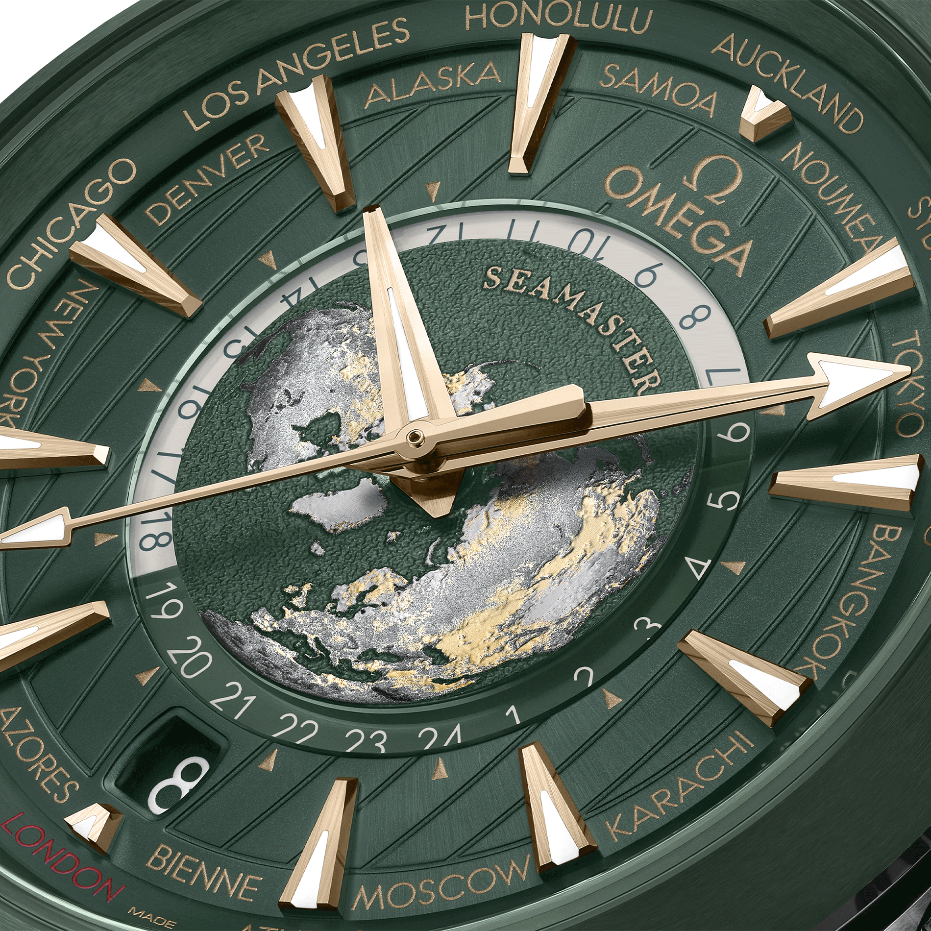 Omega Aqua Terra 150M GMT Worldtimer 220.30.43.22.10.001 - Lepage