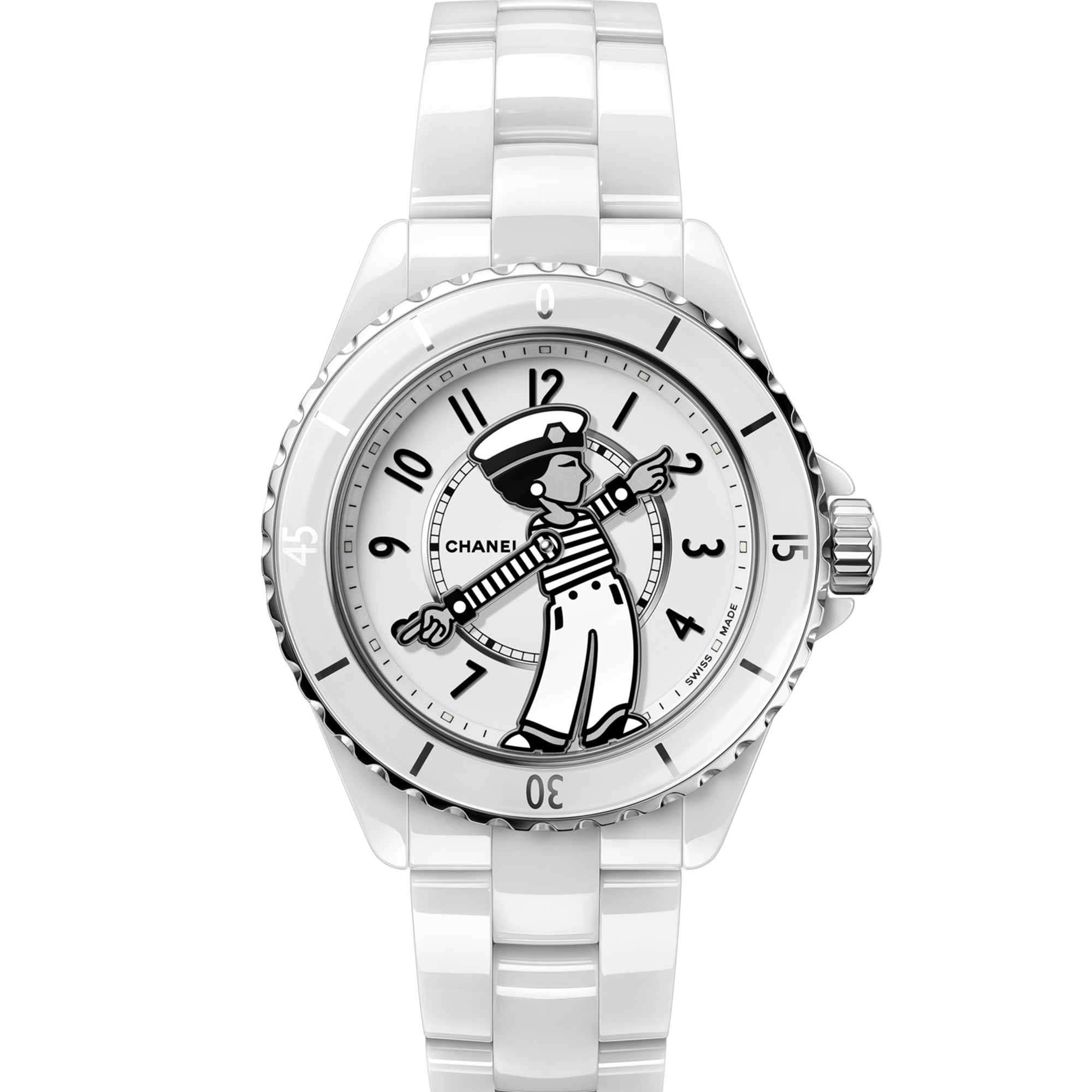 Montre CHANEL Mlle J12 La Pausa automatique 38 mm H7481 | Lepage
