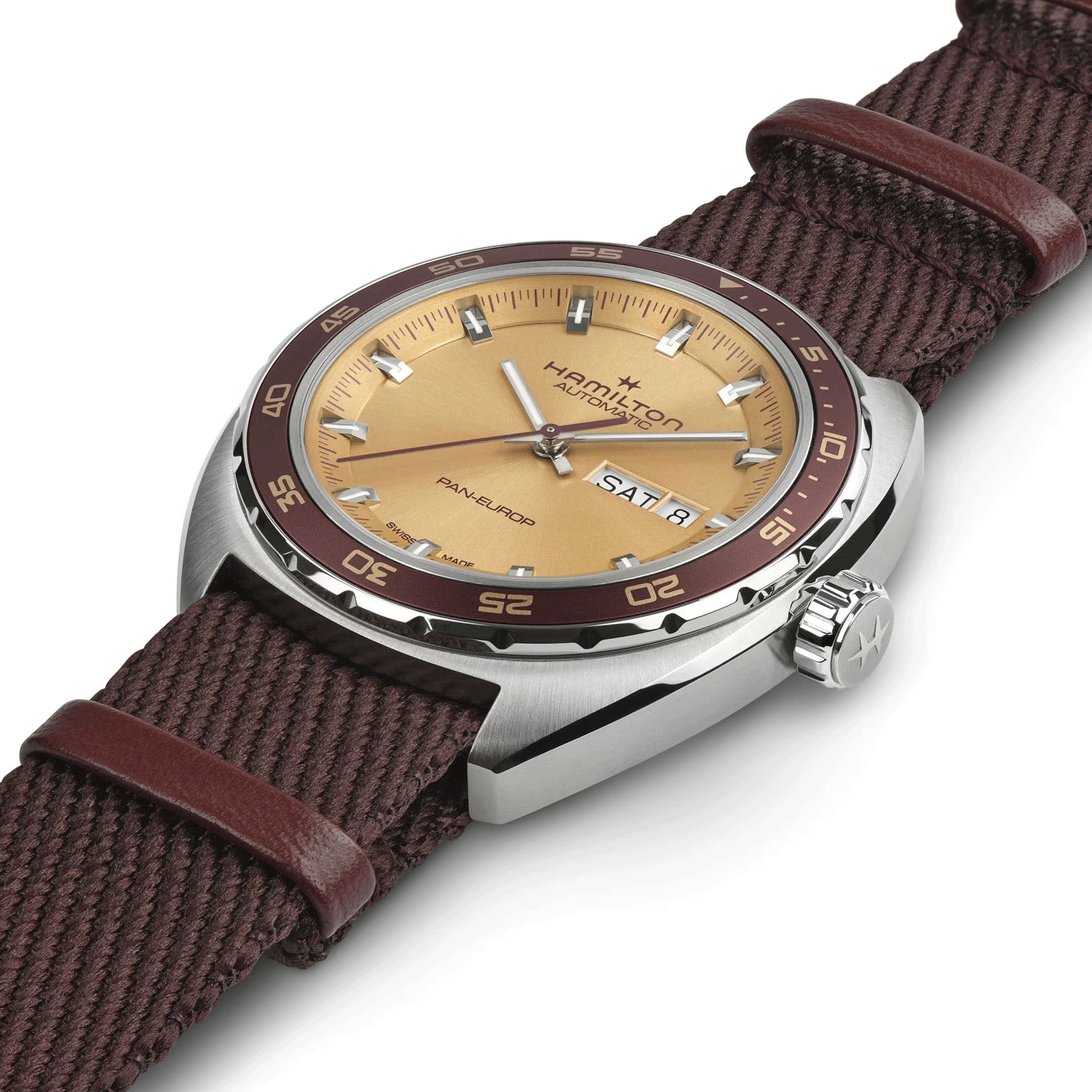Montre Hamilton American Classic Pan Europ Day Date H35435820 - Lepage