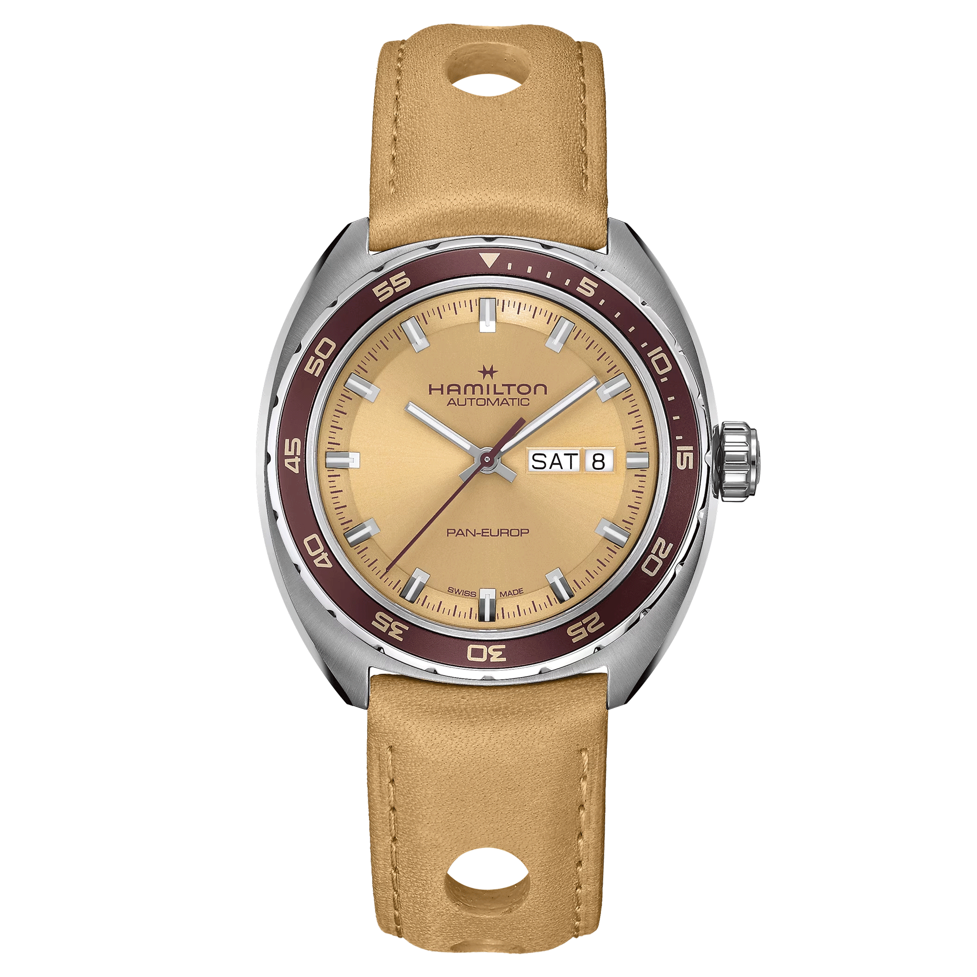 Montre Hamilton American Classic Pan Europ Day Date H35435820 - Lepage