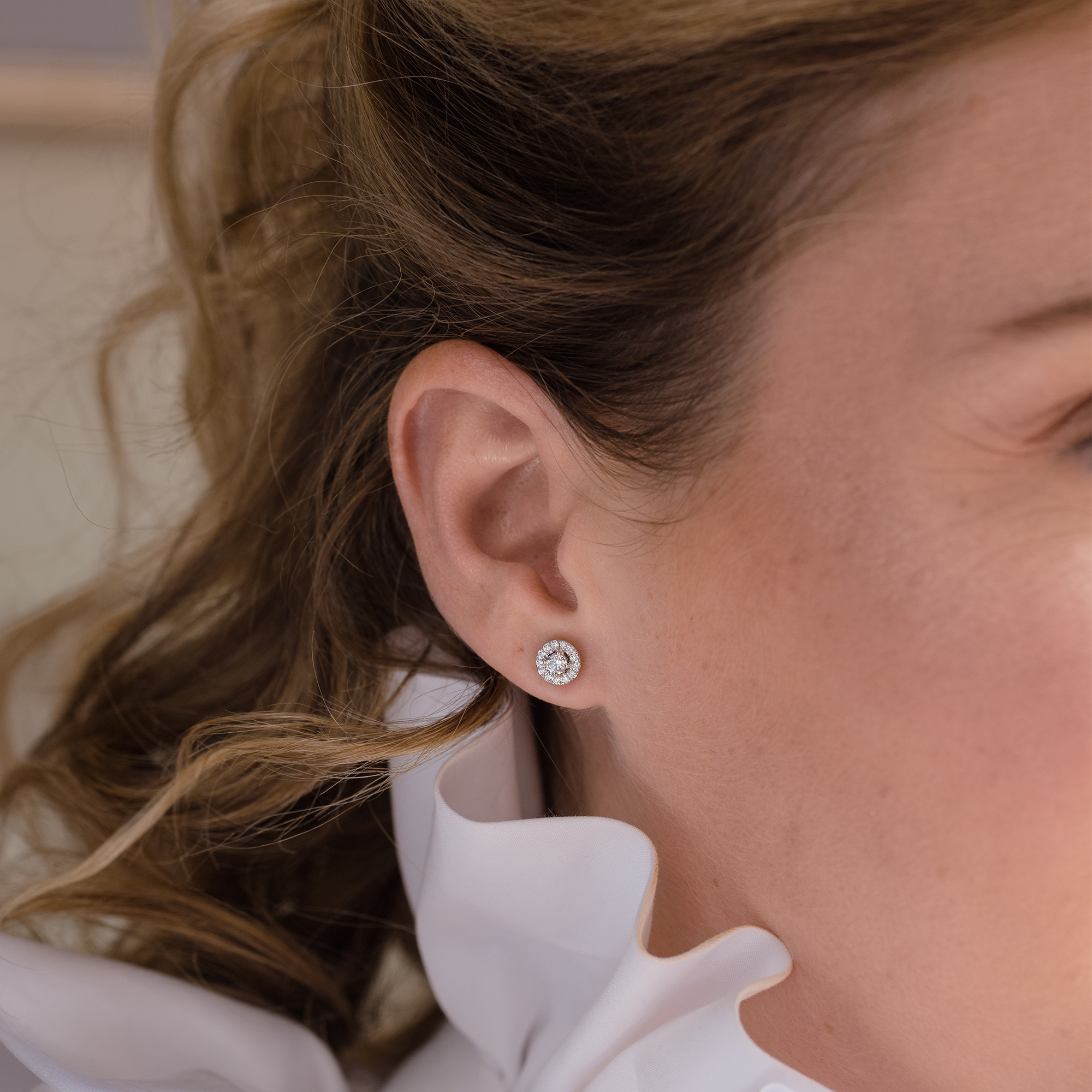 Lepage Victoria earrings white gold and diamonds - Lepage