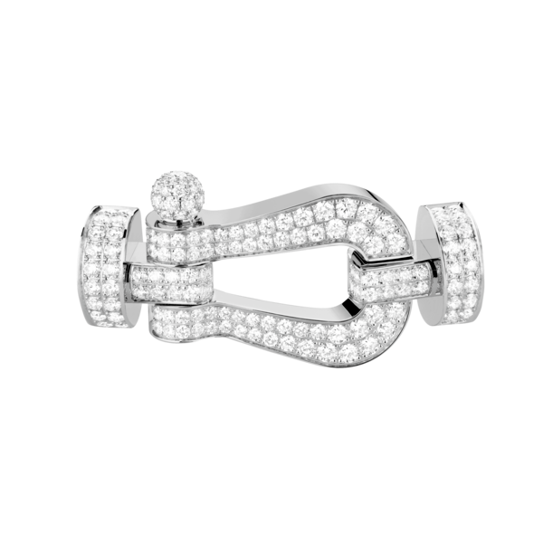 FRED Force 10 XL buckle in white gold and diamonds | Lepage official ...