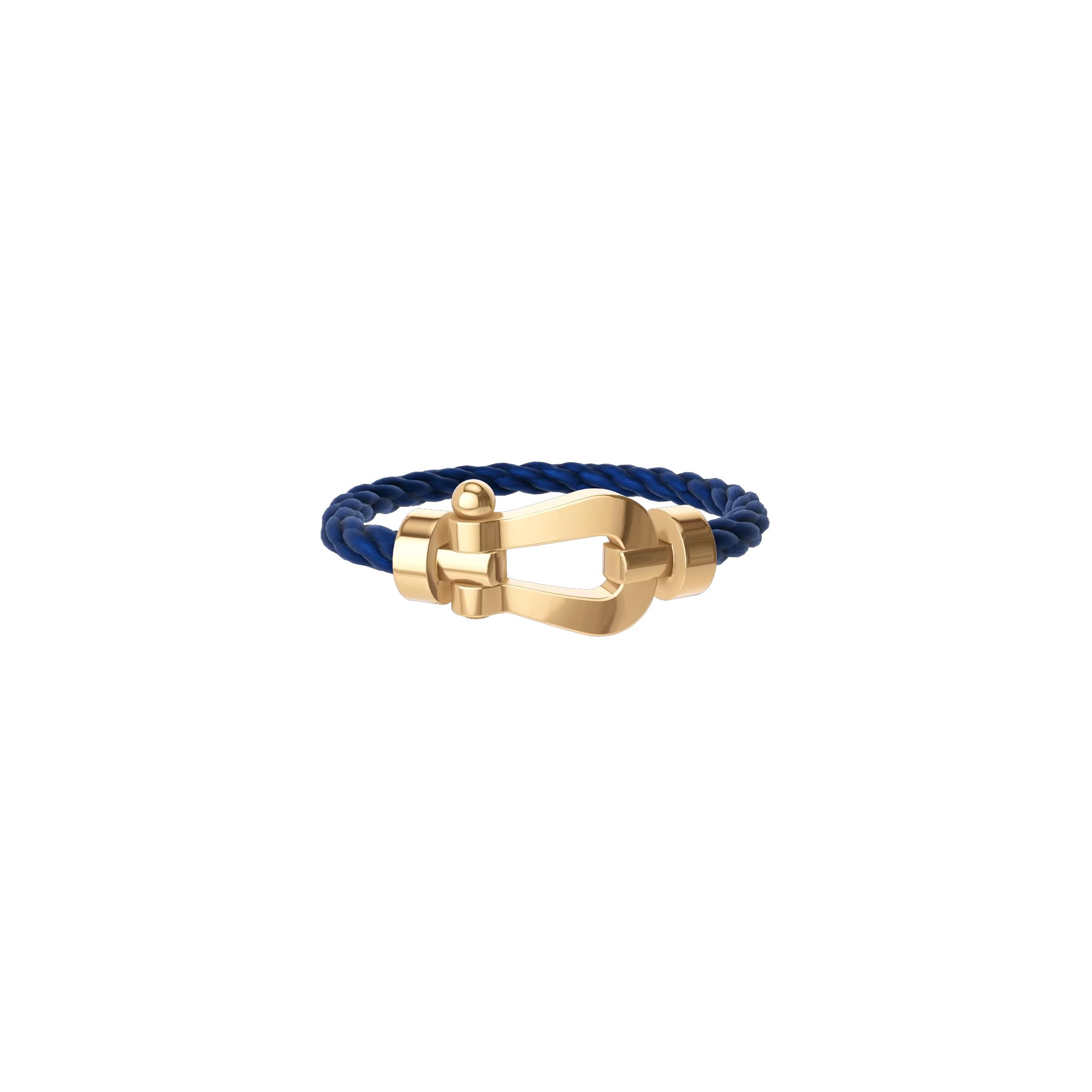 FRED Force 10 XL model bracelet yellow gold blue cable| Lepage official ...