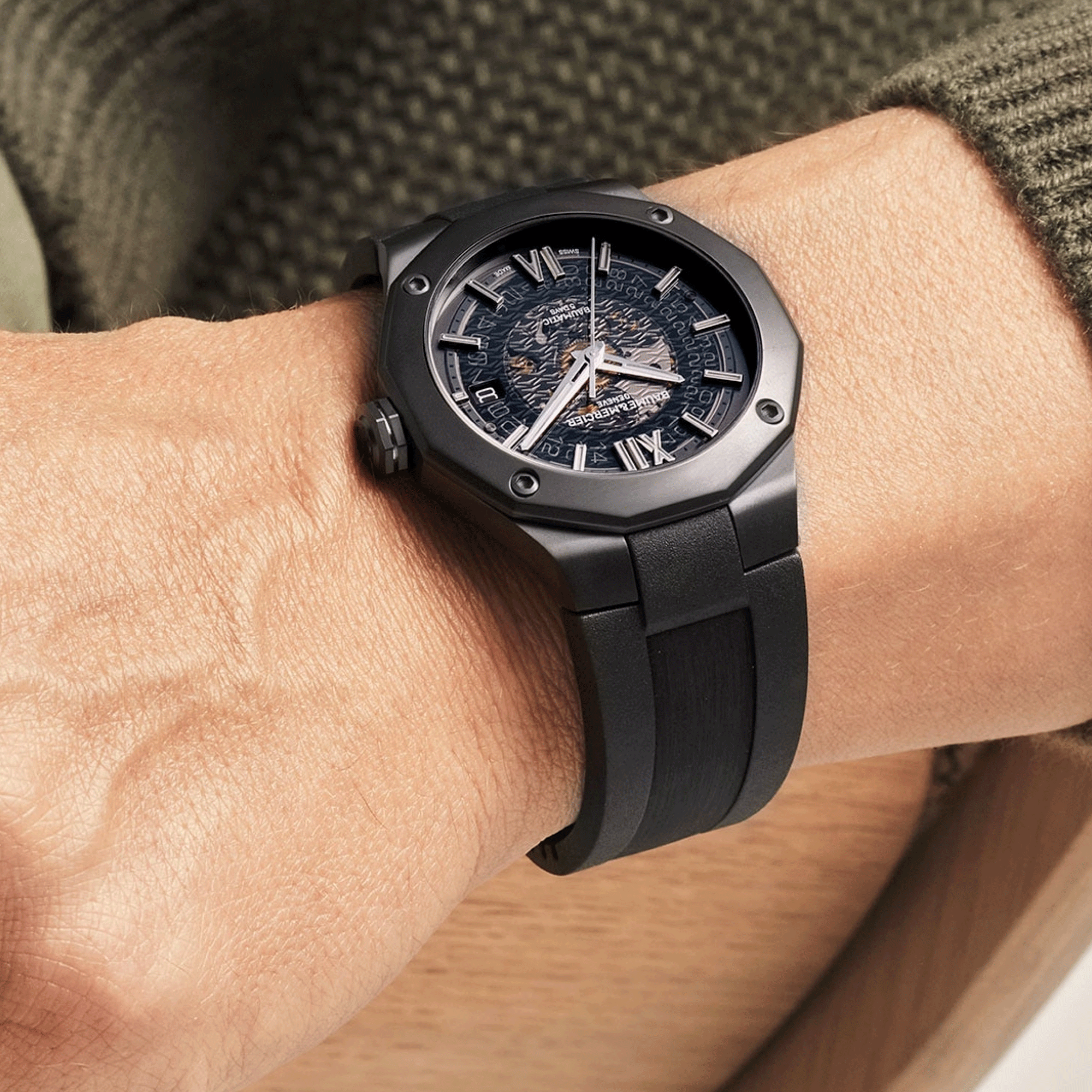 Montre Baume et Mercier Riviera ADLC noir automatique 10617 - Lepage