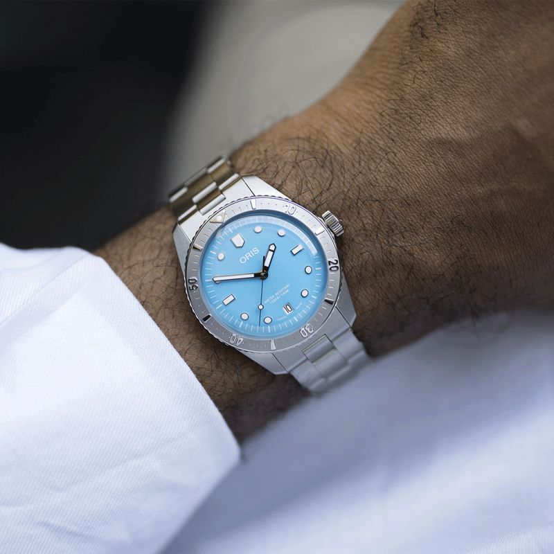 Oris Divers Sixty-Five Cotton Candy Blue 01 733 7771 4055 07 8 19 18 ...