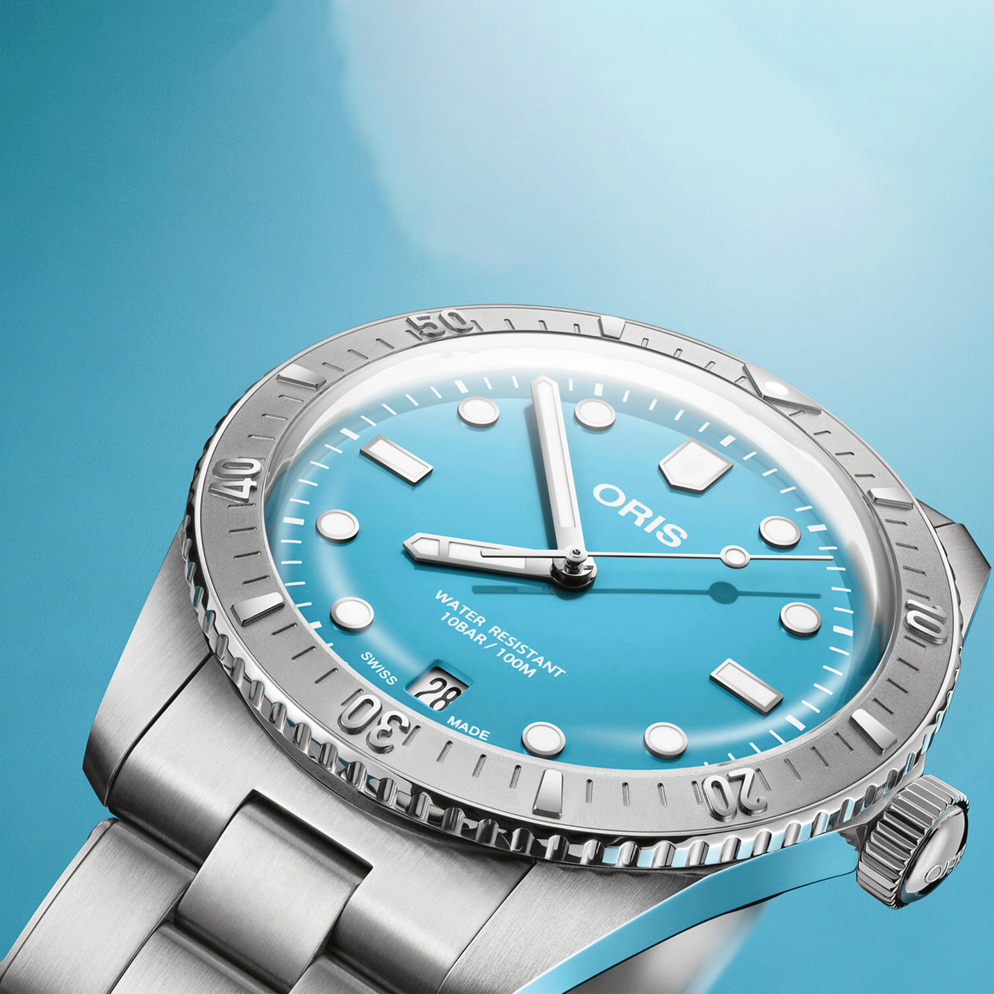 Oris Divers Sixty-Five Cotton Candy Blue 01 733 7771 4055 07 8 19 18 ...