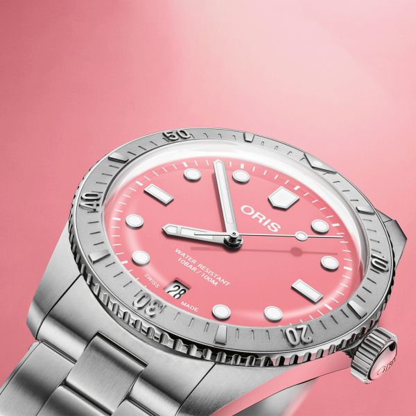 Oris Divers Sixty-Five Cotton Candy Pink 01 733 7771 4058-07 8 19 18 ...