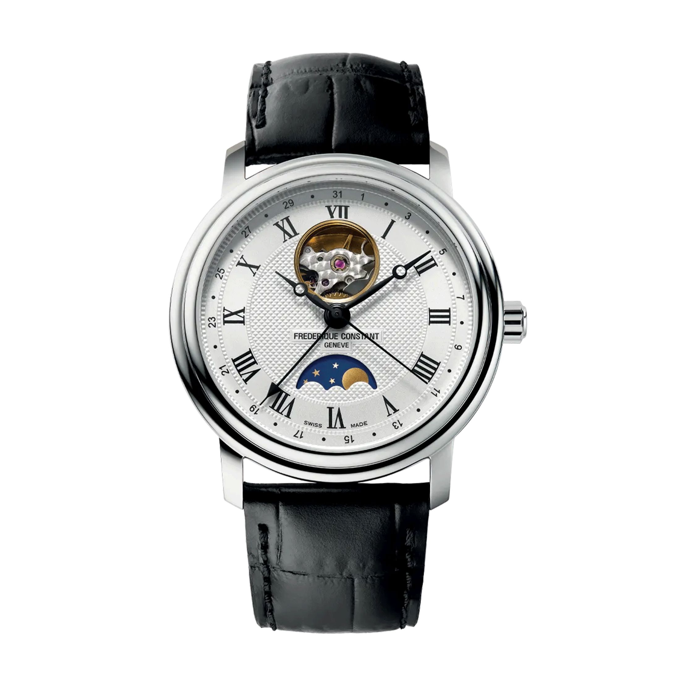Frédérique Constant Classics Heart Beat Moonphase Date Watch FC ...