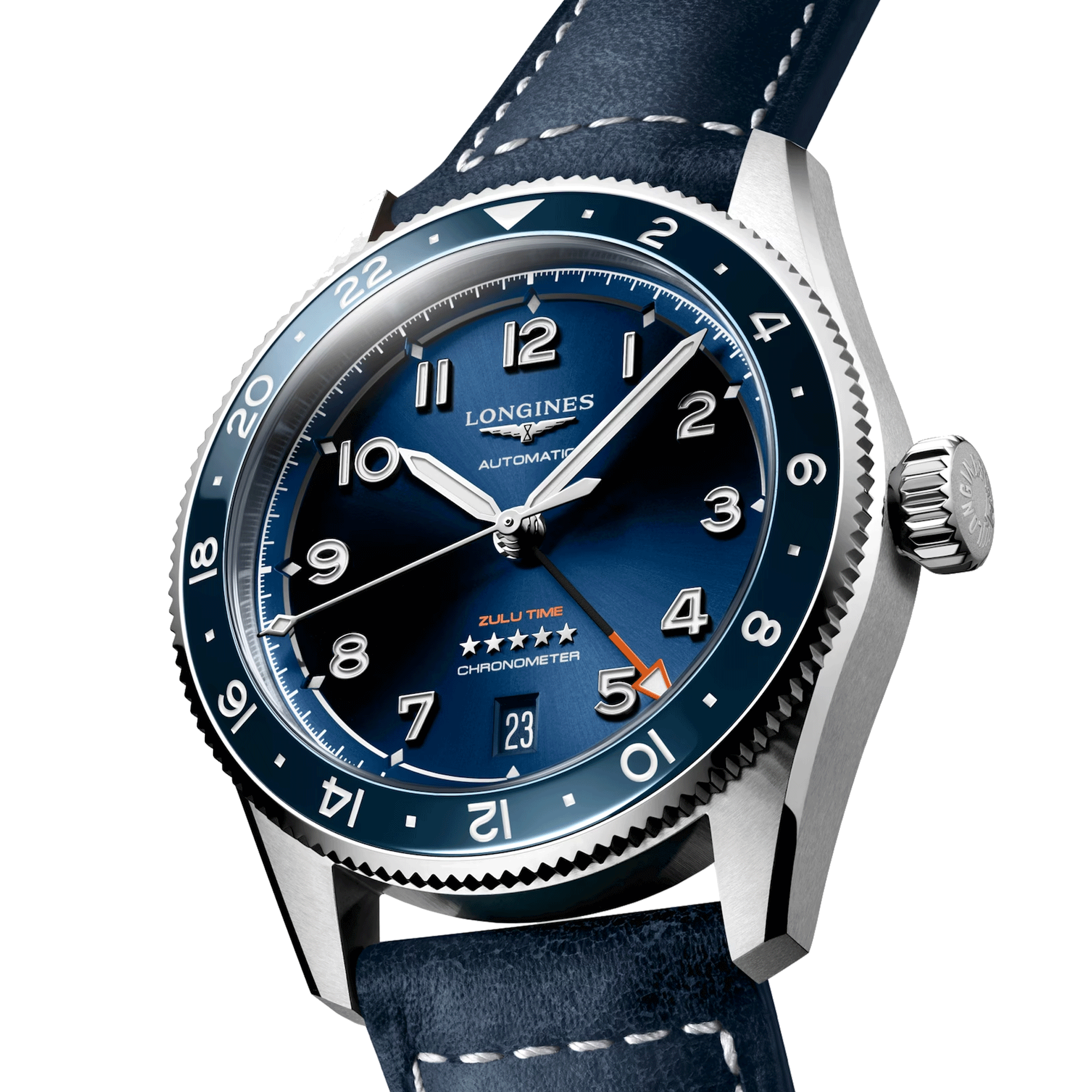 Longines Spirit Zulu Time auto 39 mm Watch L3.802.4.93.2 - Lepage