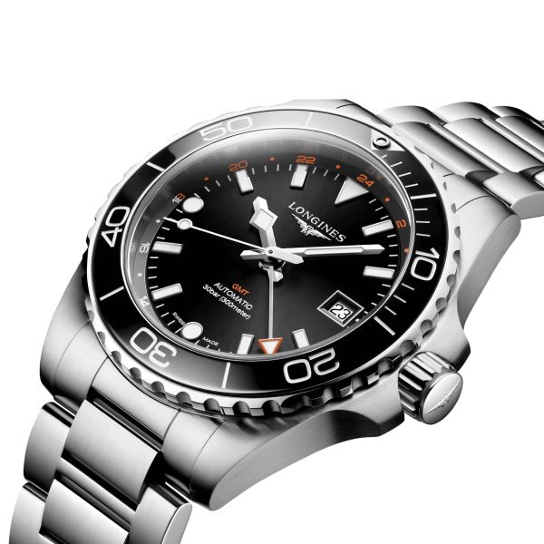 Longines Hydroconquest GMT Auto 41 mm Watch L3.790.4.56.6 - Lepage